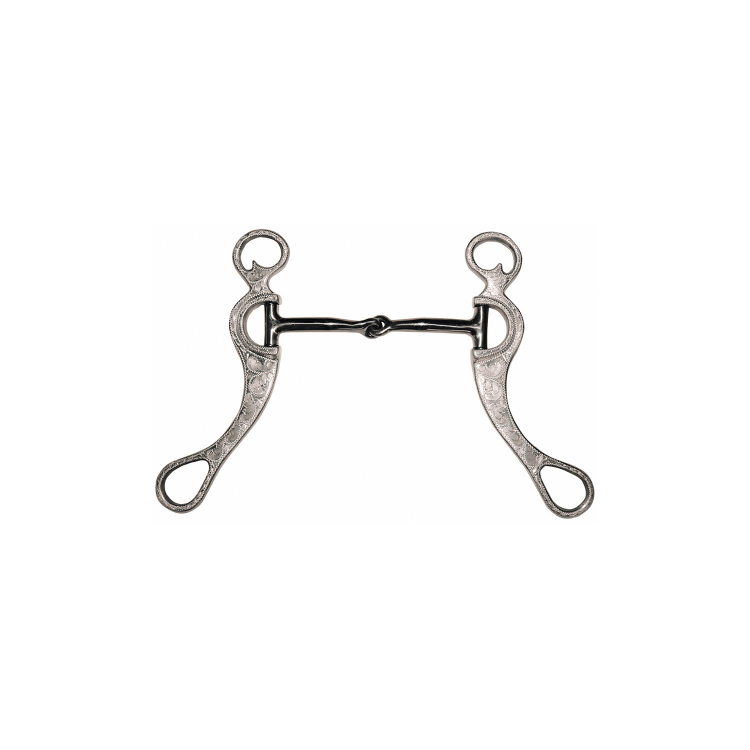 Morso Shanked Engraved Western Snaffle Bit