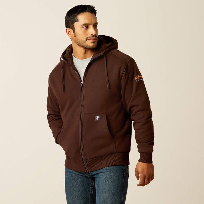 Ariat Mens Rebar All Weather Sherpa Lined Full Zip Hoodie Hoodies T Shirts Sweats Reitbekleidung Herren REITER Profi Tack
